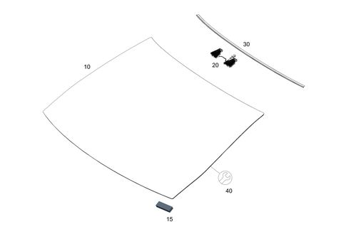 Windshield for 2021 Mercedes-Benz CLS53 AMG | Mercedes-Benz USA Parts