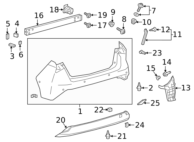 2019-2022 Toyota Lower Cover 52453-47900 | Toyota Parts Center