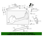 2005-2022 Toyota Bumper Cover Stopper 52599-68030 | Toyota Parts Center