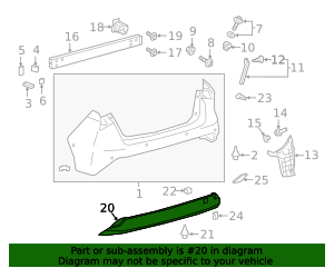 2019-2022 Toyota Lower Cover 52453-47900 | Toyota Parts Center