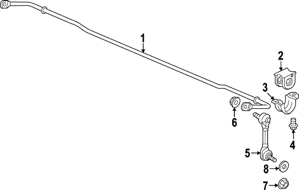 52306-3W0-A01 - 2023-2025 Honda - Bushing | Genuine Honda Parts