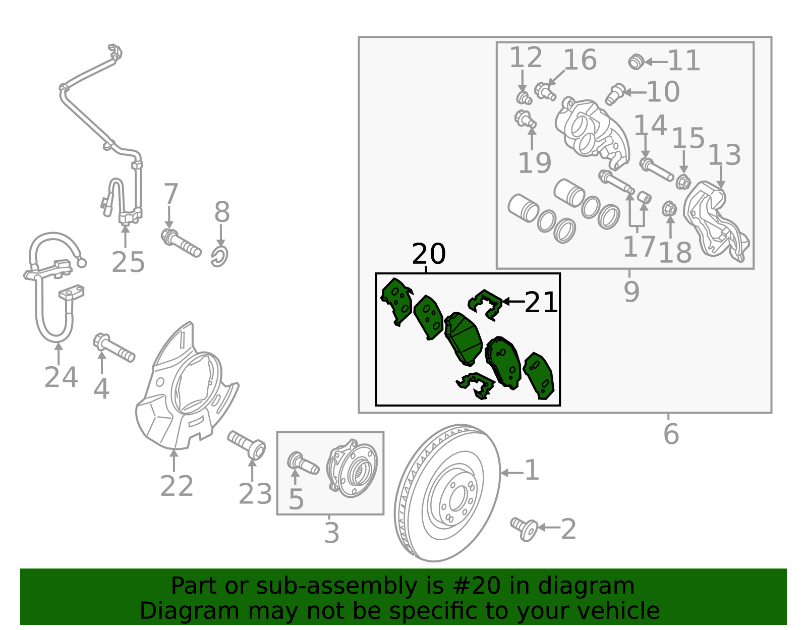 2021-2025 Hyundai Brake Pads 58101-P2A01 | OEM Parts Online