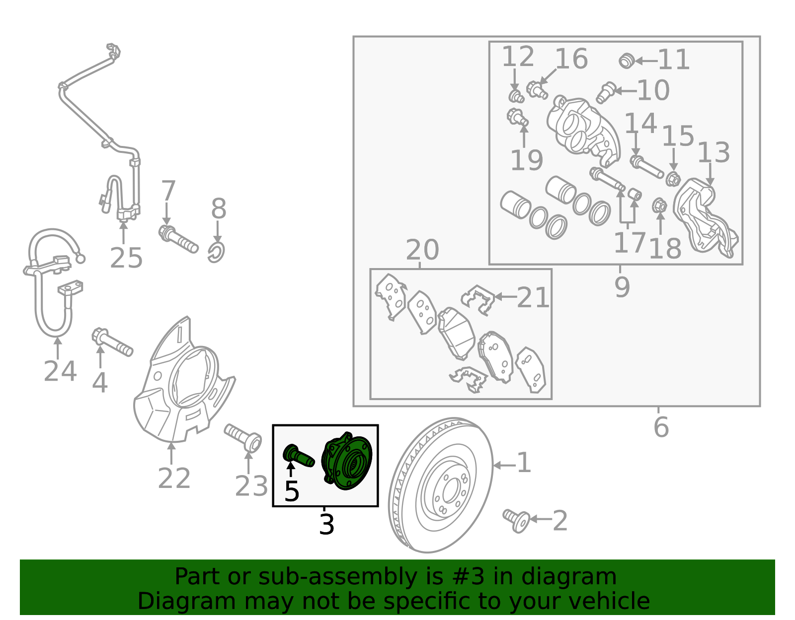 2019-2024 Hyundai Hub Assembly 51750-S1000 | Hyundai Wholesale Direct