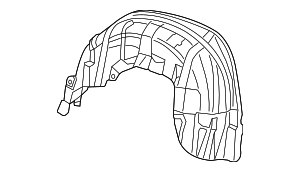 2011-2023 Dodge Durango Wheelhouse Liner - Passenger Side (RH ...