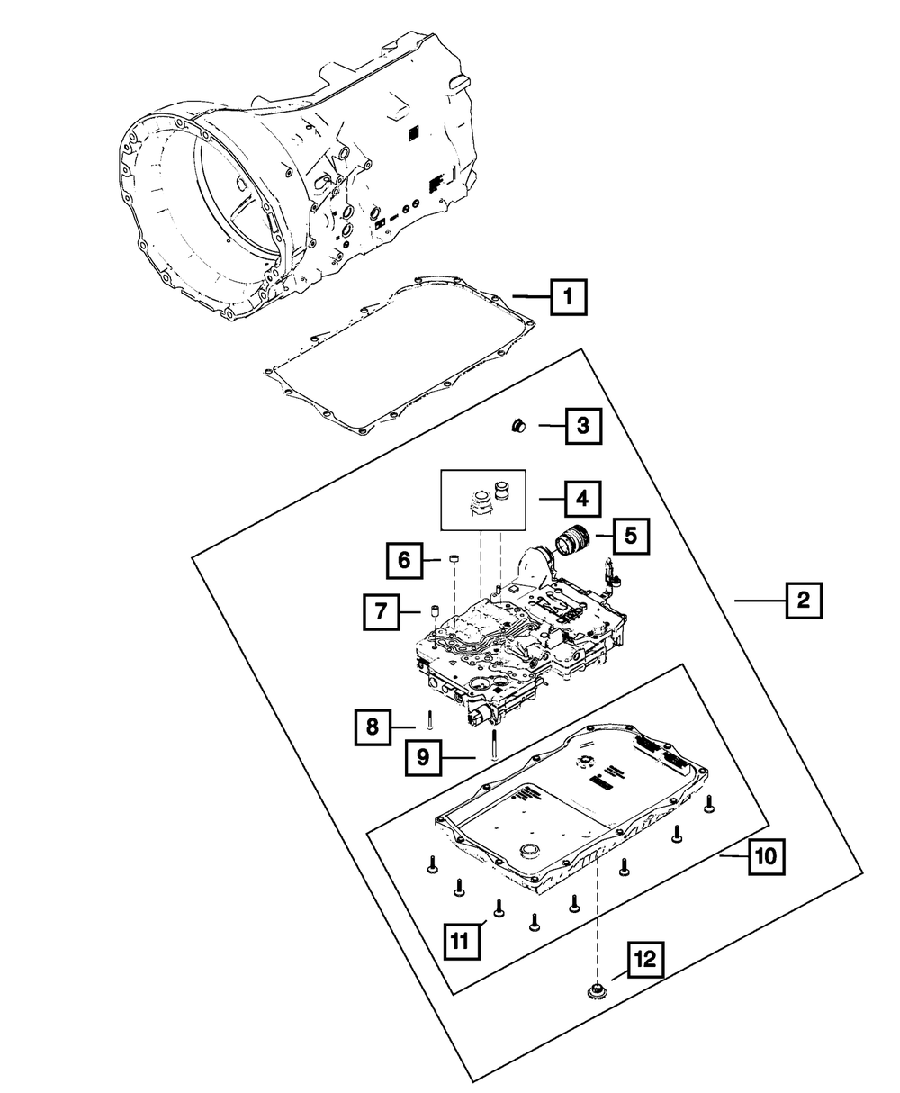 2015-2023 Mopar Transmission Oil Pan And Filter 68261170AA | Mopar eStore
