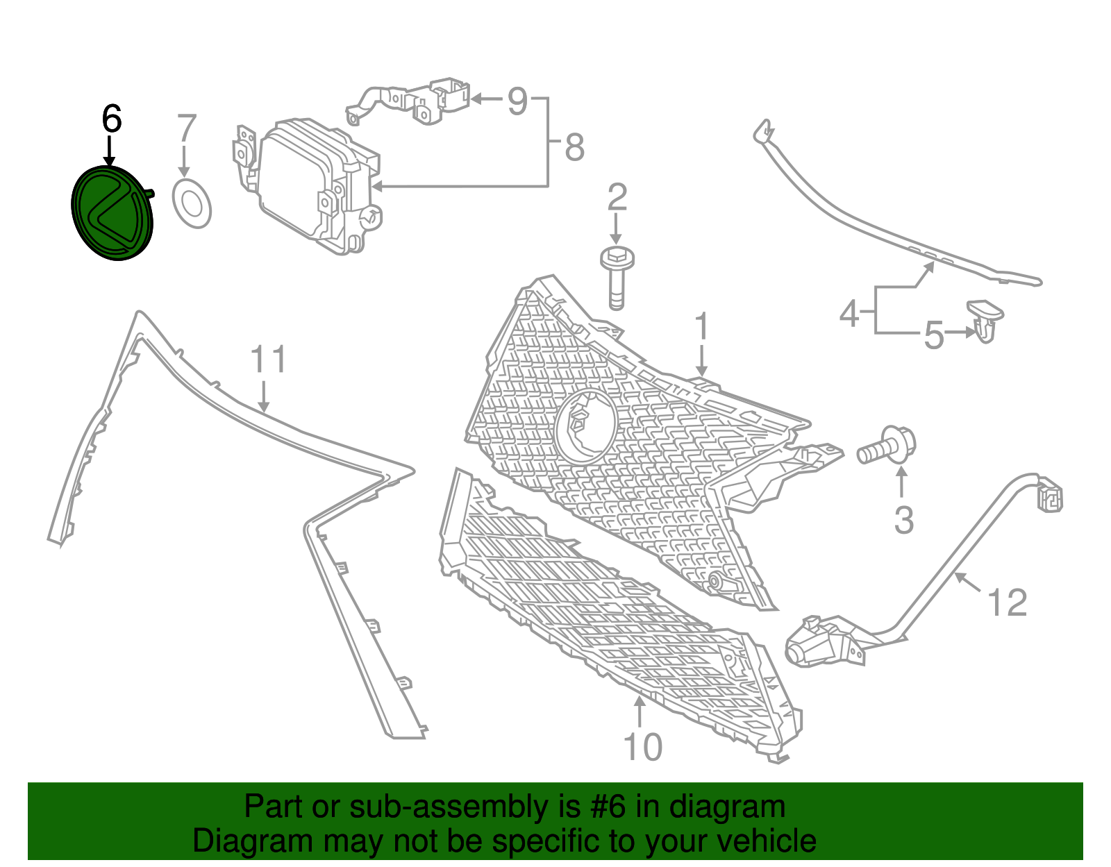 53141-30490 - Emblem 2016-2020 Lexus | Longo Lexus Parts
