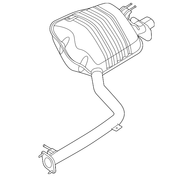 2021-2024 Genesis G80 Rear Muffler 28711-T1100 | OEM Parts Online