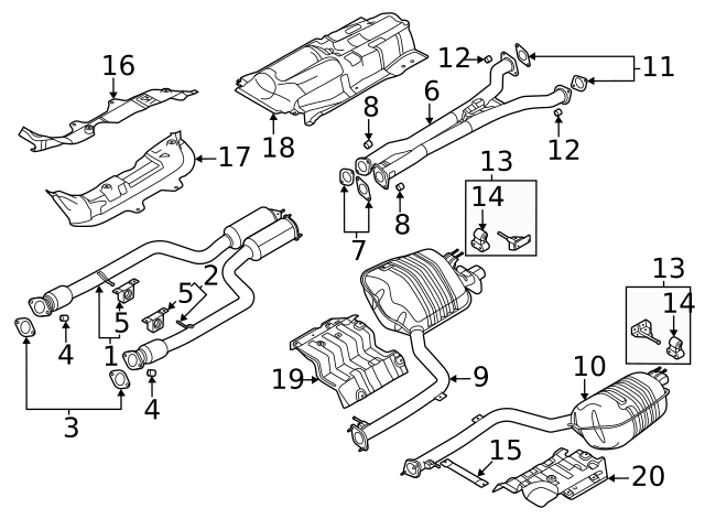 2021-2024 Genesis G80 Rear Muffler 28711-T1100 | OEM Parts Online