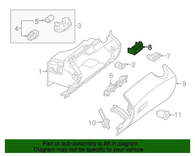 205-689-01-57 - Trunk Switch Bracket 2015-2020 Mercedes-Benz | Mercedes ...