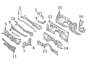 55783-62030 - Cowl Molding - 2021-2023 Toyota Mirai | Sparks Parts