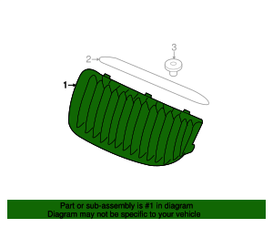 51-13-7-201-967 - Grille - 2009-2012 BMW | Buy BMW Parts Now