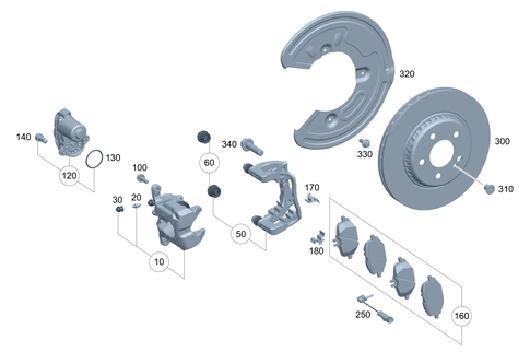 Rear Wheel Brake for 2024 Mercedes-Benz CLE 450 | Mercedes-Benz USA Parts