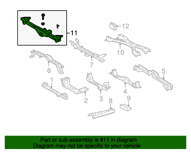 51908-04010 - Trailer Hitch 2005-2015 Toyota Tacoma | AutoNation Parts