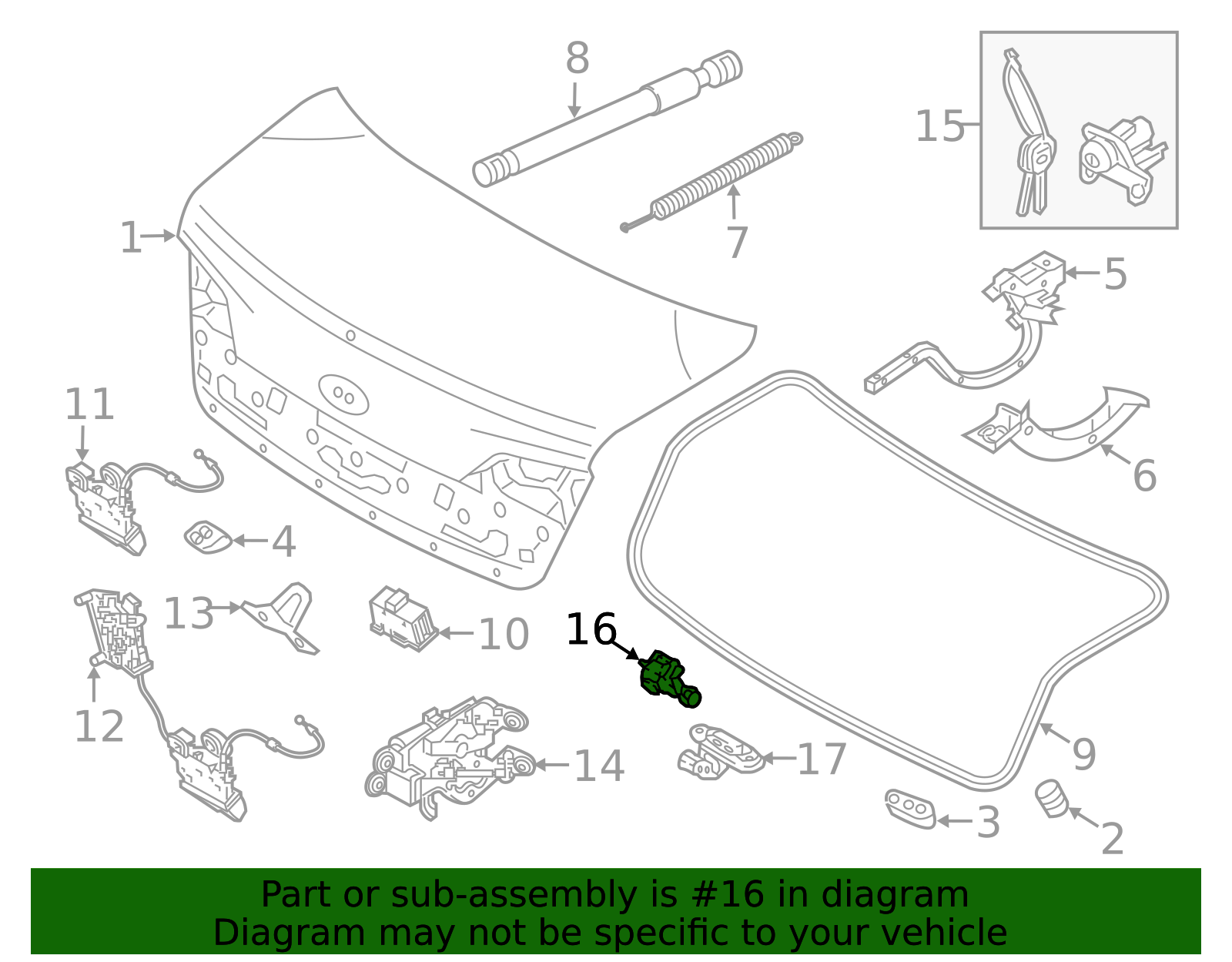 95760-F6100 - Rear Camera 2017-2019 Kia Cadenza | Kia.Parts Store
