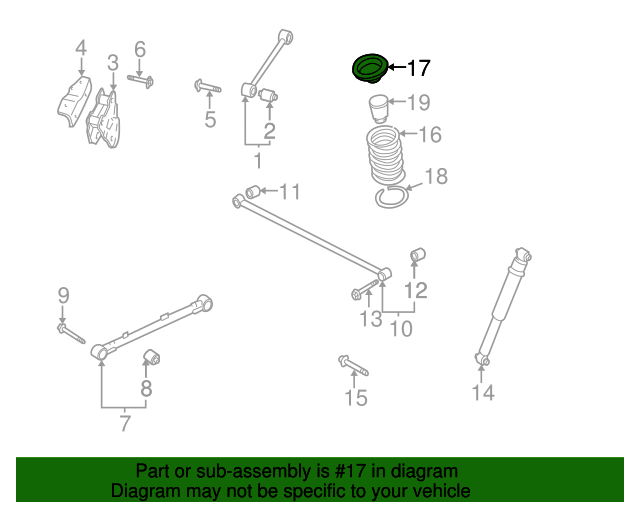 1996-2004 Nissan Pathfinder Spring Upper Seat 55034-0W005 | TascaParts.com