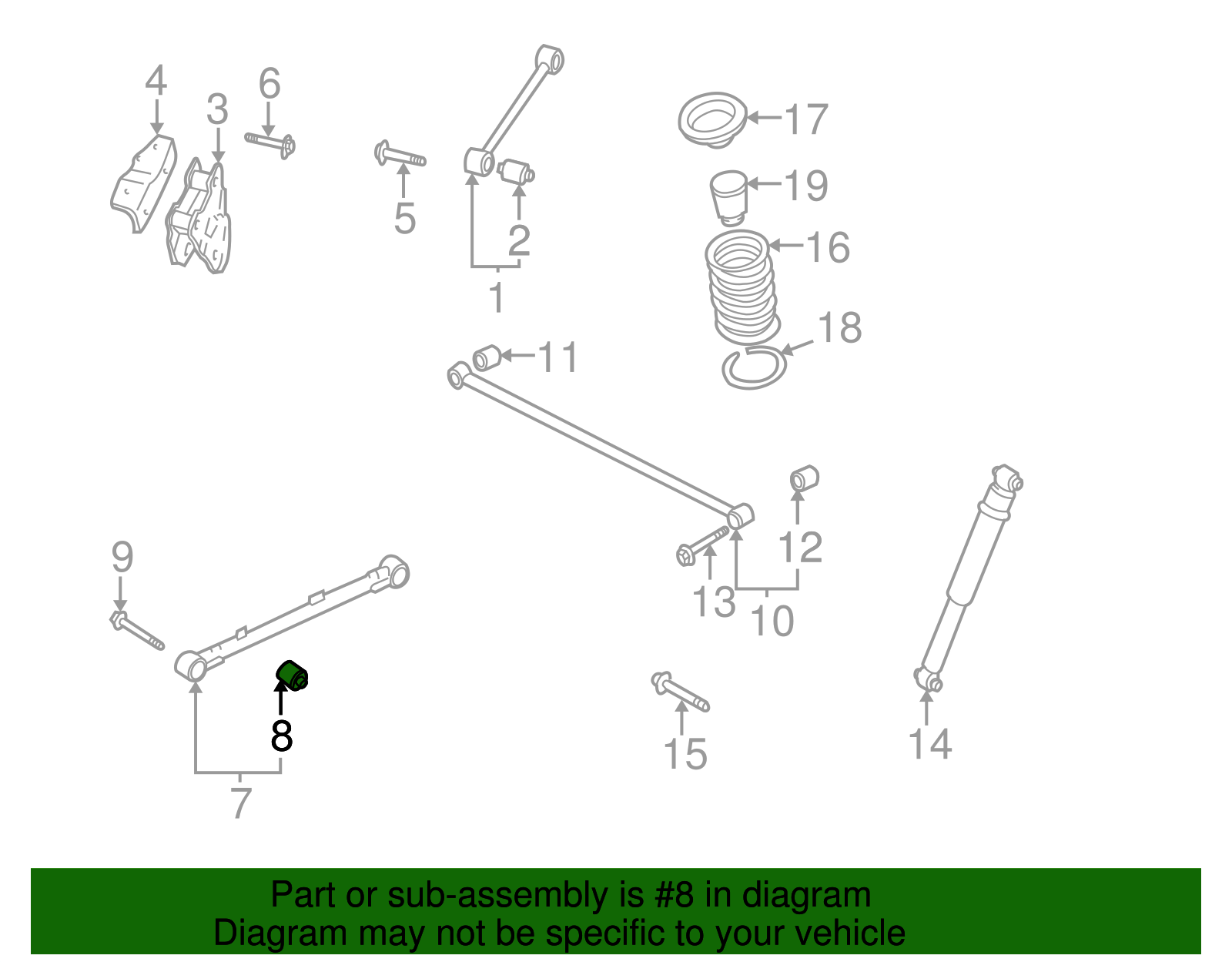 1996-2004 Nissan Pathfinder Lower Control Arm Bushing 55045-0W023 ...