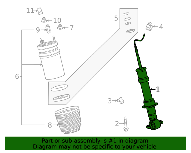 2021-2024 GM (Replaces 84741580) W (S)Absorber 85619254 GM ...