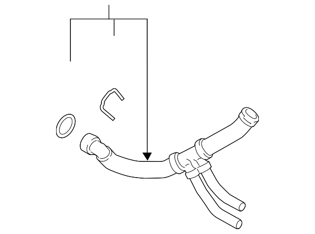 2017 Ford F-150 Radiator Coolant Hose HL3Z-8286-C | QuirkParts