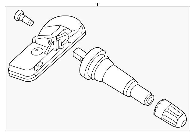52940-L1100 - Tire Pressure Monitoring System (TPMS) Sensor 2021-2025 ...