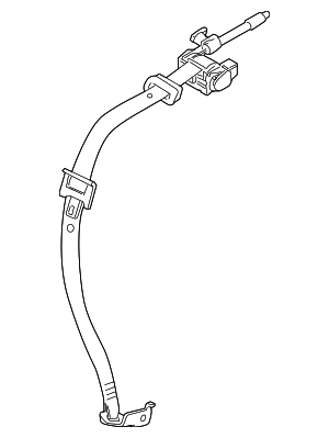 2005-2011 Volvo V50 Outer Belt Assembly - Driver's Side (LH) 8639550 ...