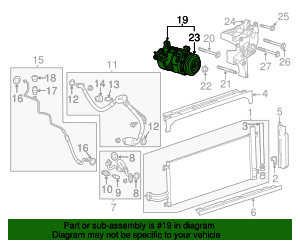 2014-2019 GM Air Conditioning Compressor and Clutch Assembly 86798574 ...