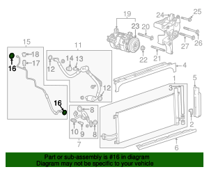 2011-2021 GM Air Conditioning Line O-Ring 13579649 | NewGMParts.com