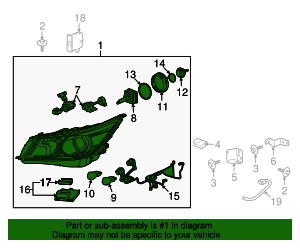 2013 Buick LaCrosse Headlamp Assembly 22785285 | GMPartsDirect.com