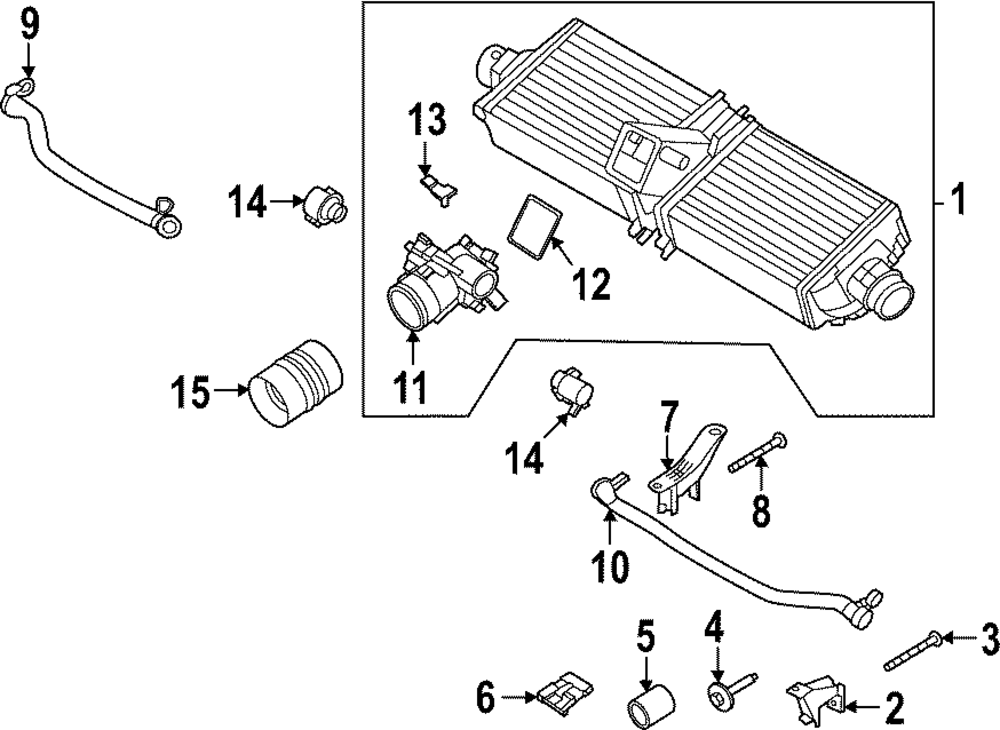 2021-2025 Porsche 911 Inter-Cooler 992-145-805-G | OEM Parts Online