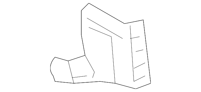 61646-60070 - Inner Wheelhouse Gusset - 2003-2009 Lexus GX470 | My L Parts