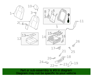 BDHW-88-616 - Recline Motor - 2020 Mazda CX-30 | Mazda Parts Factor