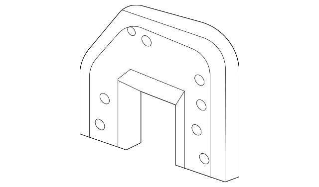 2021-2024 GM Front Passenger Side Bumper Impact Bar Bracket 84765614 GM ...