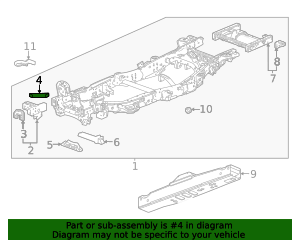 2021-2022 GM Frame Reinforcement 84765609 | GMPartsDirect.com