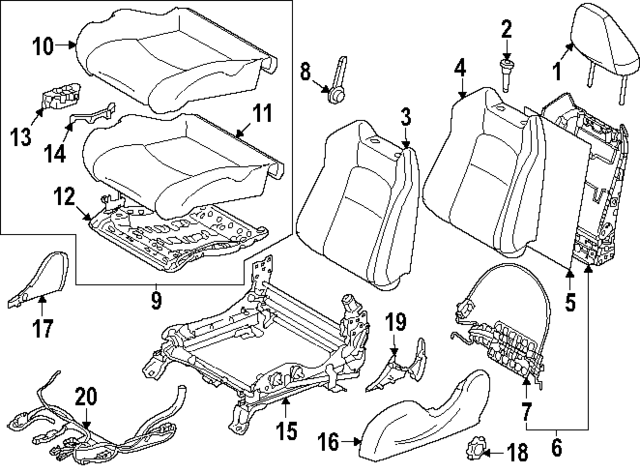 2023 Nissan Z Cushion Assembly 87350-6GP1D | Ziegler Nissan of Orland Park