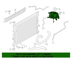 Genuine OEM Ford Part - Expansion Tank F2GZ-8A080-A | Genuine OEM Ford ...