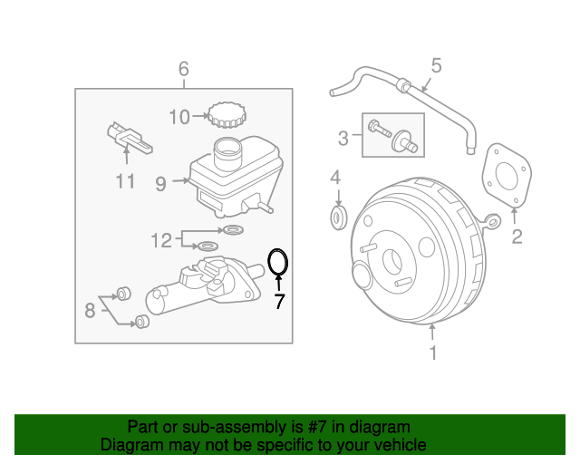 2006-2012 Ford Master Cylinder Gasket 2L1Z-2152-AA | QuirkParts