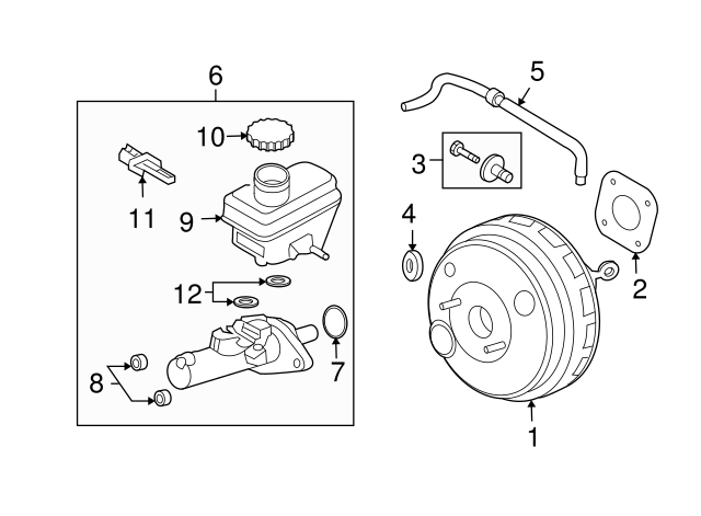 3M5Z-2L523-AA - Power Brake Booster Pin 2007-2021 Ford | Ford OEM Parts ...