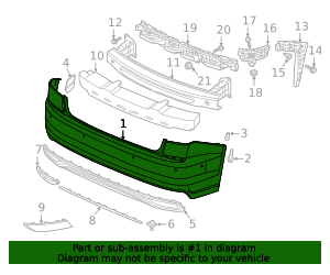 561-807-421-L-GRU - Bumper Cover - 2020-2022 Volkswagen Passat | VW ...