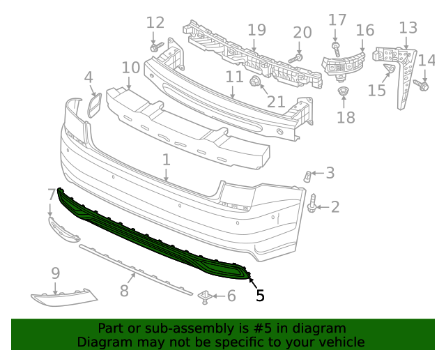 561-807-568-9B9 - Spoiler 2020-2022 Volkswagen Passat | AutoNationParts.com