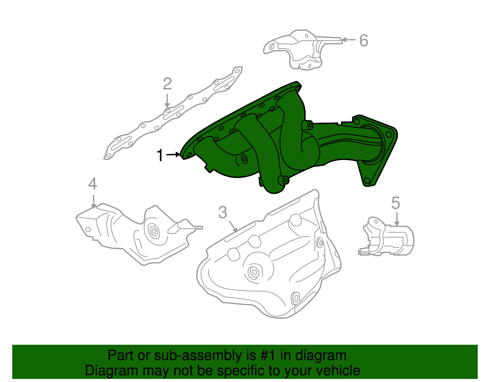 140D2-1PM0C - Exhaust Manifold 2014-2020 Nissan 370Z | Nissan Parts ...
