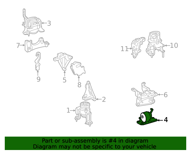 12306-F0090 - Side Mount - 2019-2023 Toyota | OEM Genuine Toyota Parts