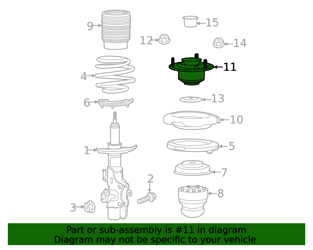 2020-2021 Cadillac CT4 Strut Mount 84190339 | NewGMParts.com