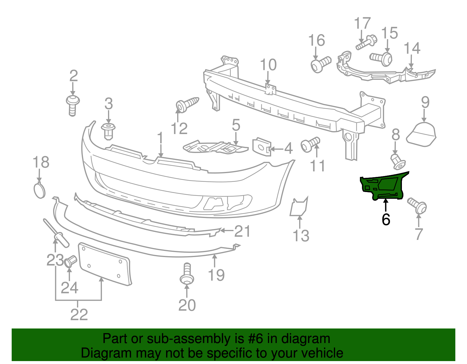 2010-2014 Volkswagen Bumper Cover Support Rail 5K0-807-724-B | OEM ...