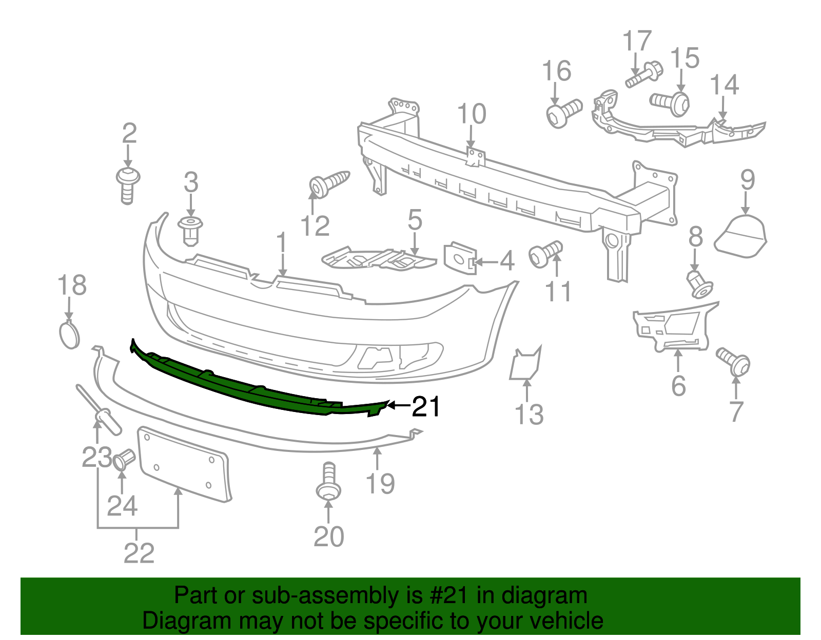 5K0-805-915-A-9B9 - Valance Panel Bracket 2010-2014 Volkswagen ...
