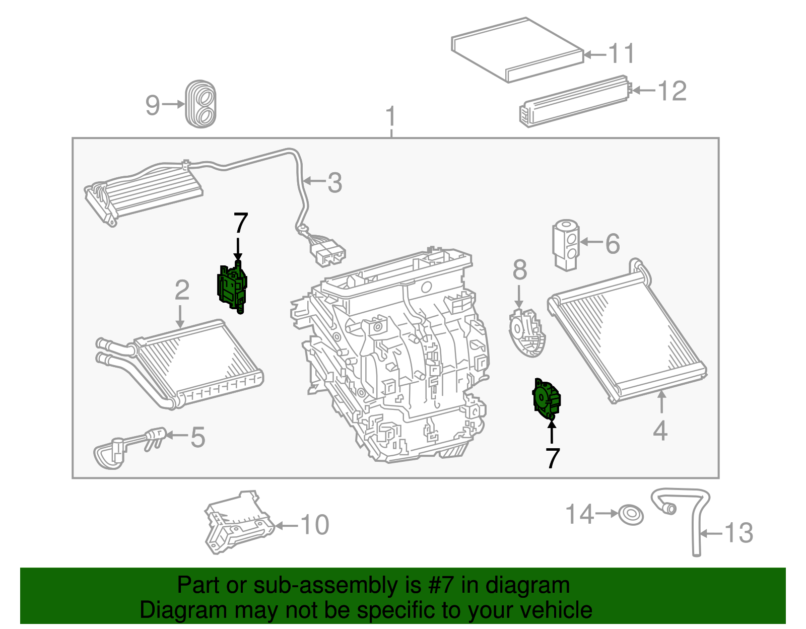 87106-47170 - HVAC Blend Door Actuator 2016-2018 Toyota | AutoNation Parts