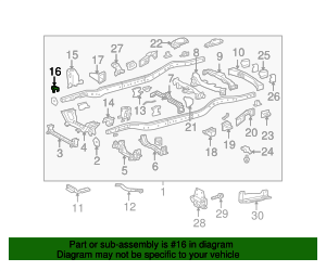 2010-2022 Toyota Mount Bracket 51701-60130 | OEM Parts Online