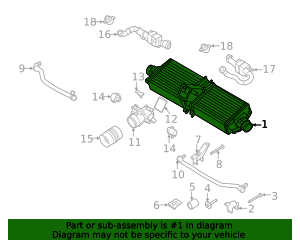 Porsche OEM Inter-Cooler Part# 992-145-805-D | OEM Vehicle Parts