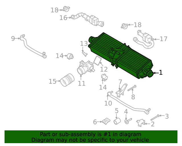 Porsche OEM Inter-Cooler Part# 992-145-805-D | OEM Vehicle Parts