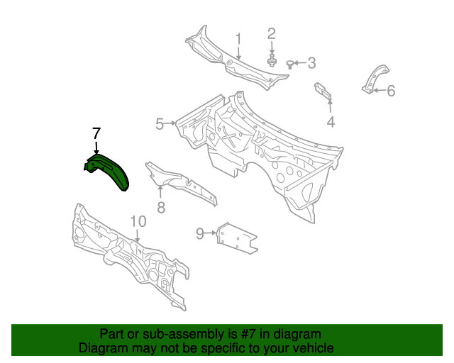 Genuine BMW 41-13-7-064-488 | Center Support | FREE Shipping on Most ...