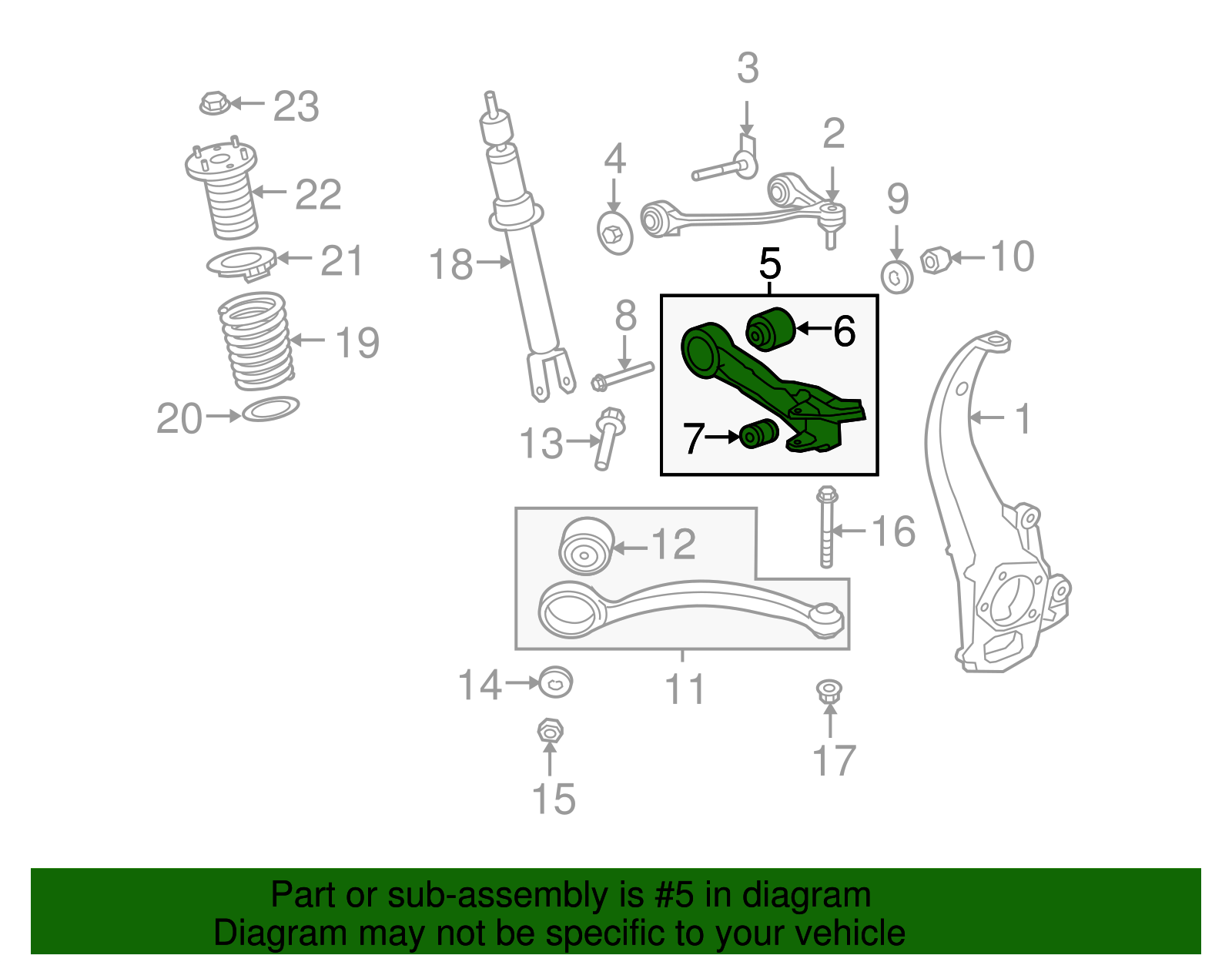 2003-2015 Jaguar Rear Lower Control Arm C2P24861 | Jaguar Annapolis Parts