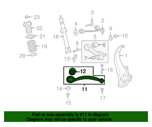 2009-2015 Jaguar Ft Lower Control Arm C2Z10052 | OEM Parts Online